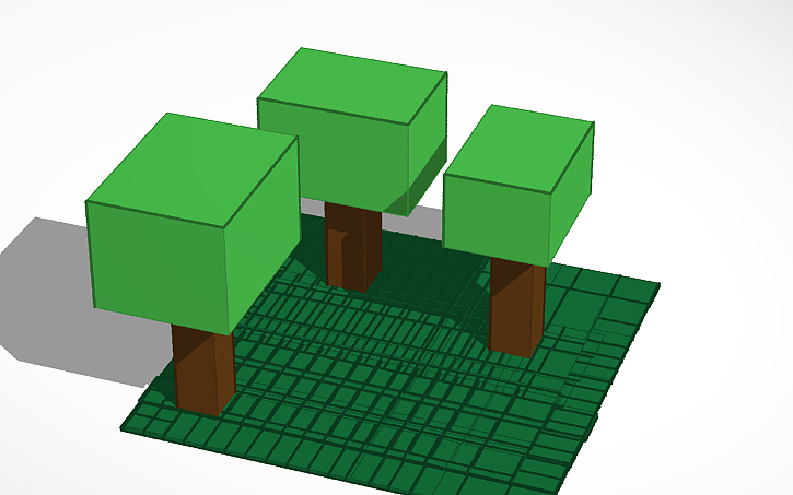 3D design forest | Tinkercad