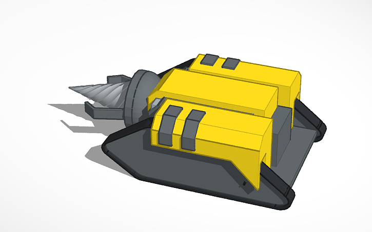 3D design remote mining drill | Tinkercad