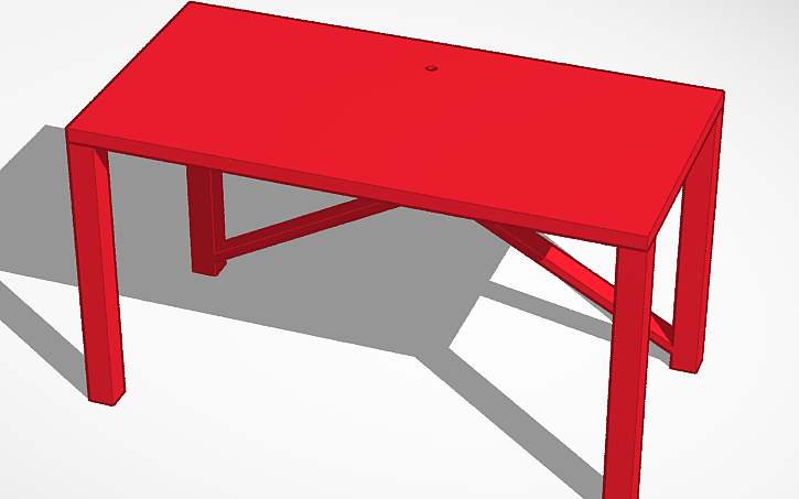 3D design table - Tinkercad