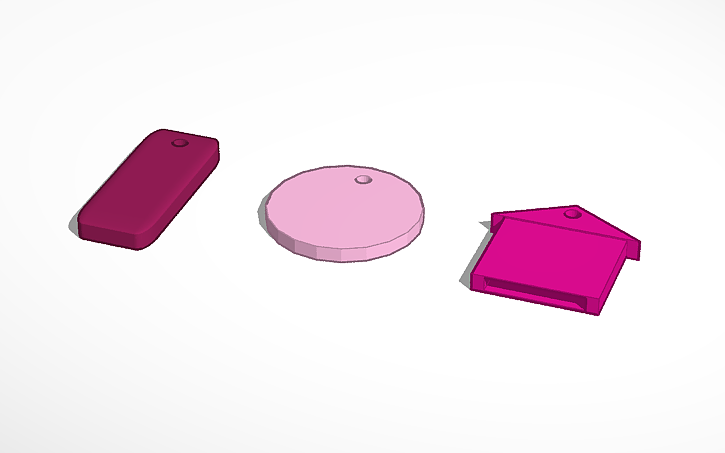3D design Keychain - Tinkercad