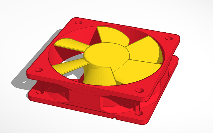 3d Design Cooling Fan 60mm Tinkercad