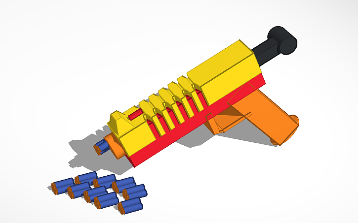 3D design My nerf gun (alpha strike) - Tinkercad