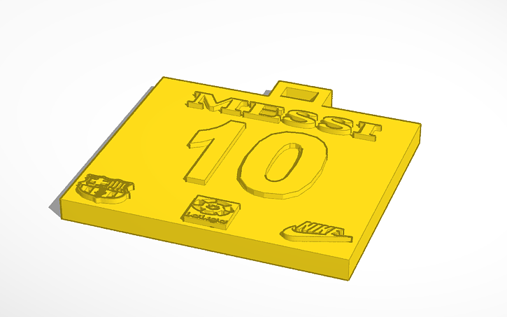 3D design Lionel Messi - Tinkercad