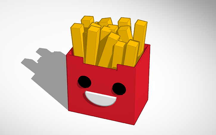 3D design FRIES - Tinkercad