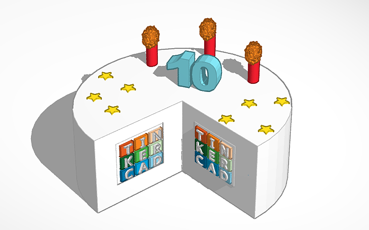 3D design happy birthday thinkercad | Tinkercad