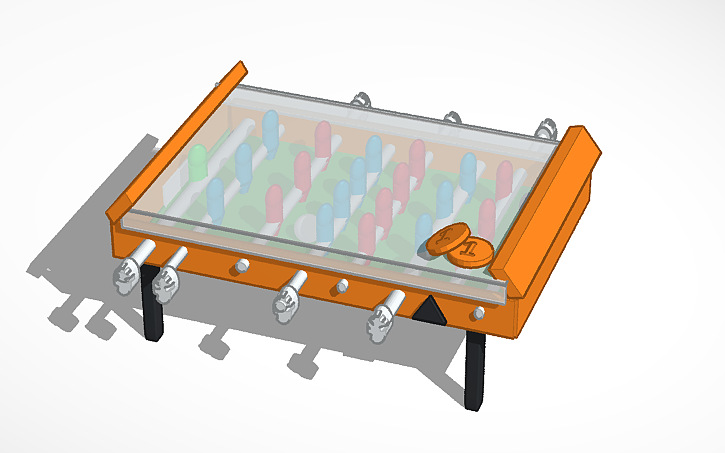 3D design foosball(langırt) | Tinkercad