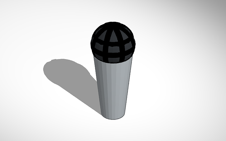3D design Microphone - Tinkercad