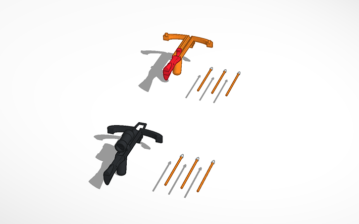 3D design crossbow - Tinkercad