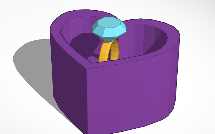 3D design diamond ring | Tinkercad