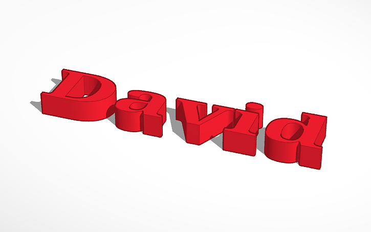 3D design David - Tinkercad