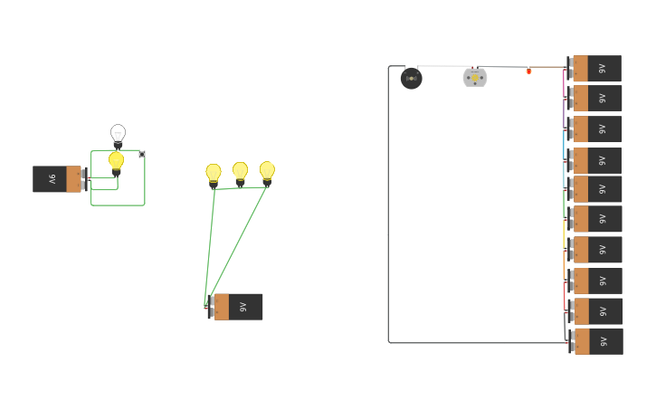 Circuit design rangkaian paralel dan seri - Tinkercad