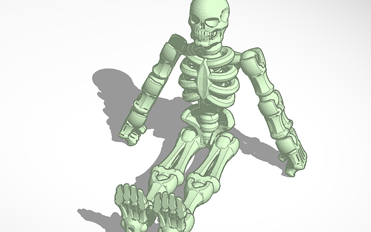 3D design skeleton - Tinkercad