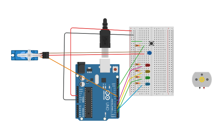 Circuit Design Servo Button 3 0 Tinkercad