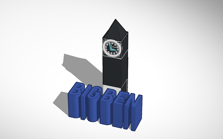 3D design Sean Breen Big Ben | Tinkercad