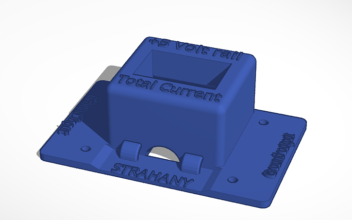 3D design Panel meter box - Tinkercad