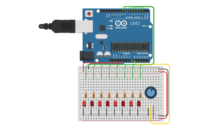Circuit design PartB - Tinkercad