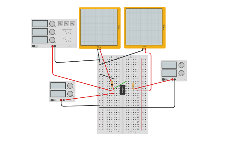 Circuit design exp7-non-inv-amplifier | Tinkercad