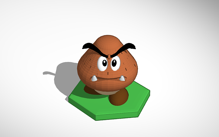 3D design Goomba Figure - Tinkercad