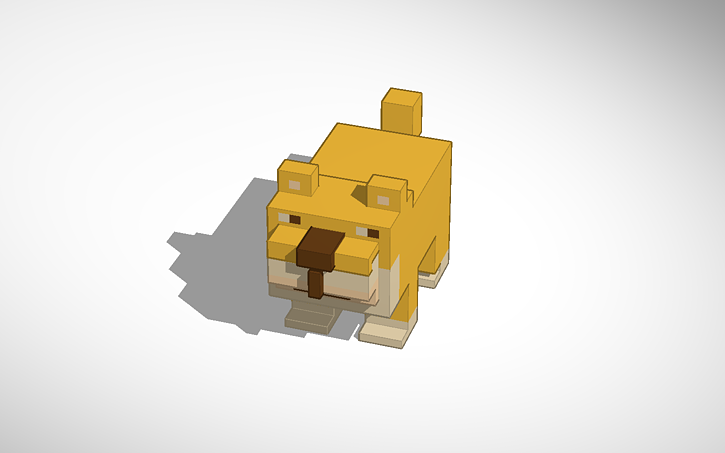 3D design Doge - Tinkercad