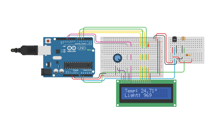 Circuit design Weather-Station - Tinkercad