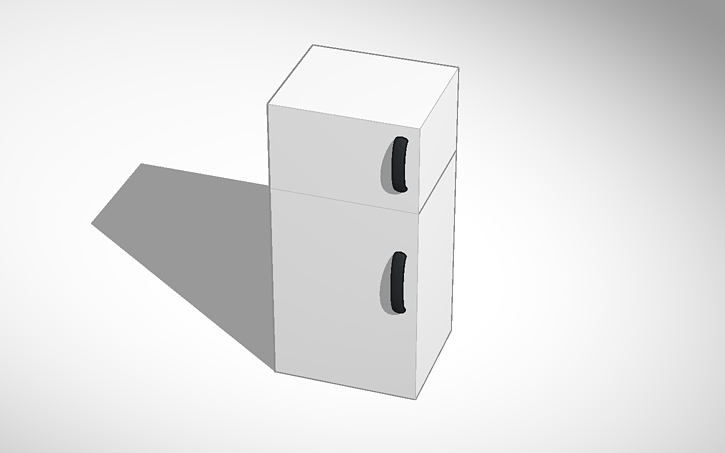 3D design fridge - Tinkercad