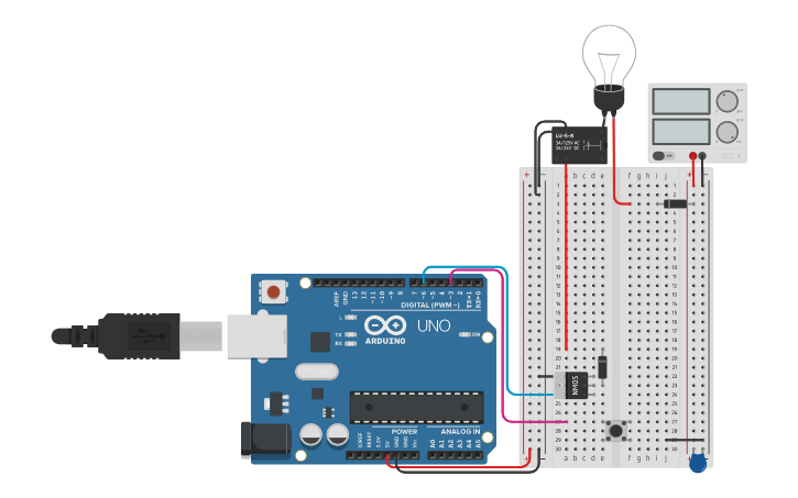 Circuit design Exam 2 Computer - Tinkercad