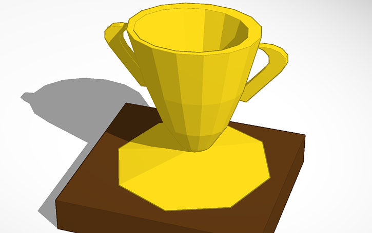 3D design Trophy - Tinkercad