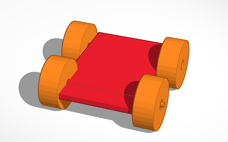 3D design Car Wheel &Axle - Tinkercad