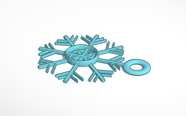 3D design Snowflake - Tinkercad