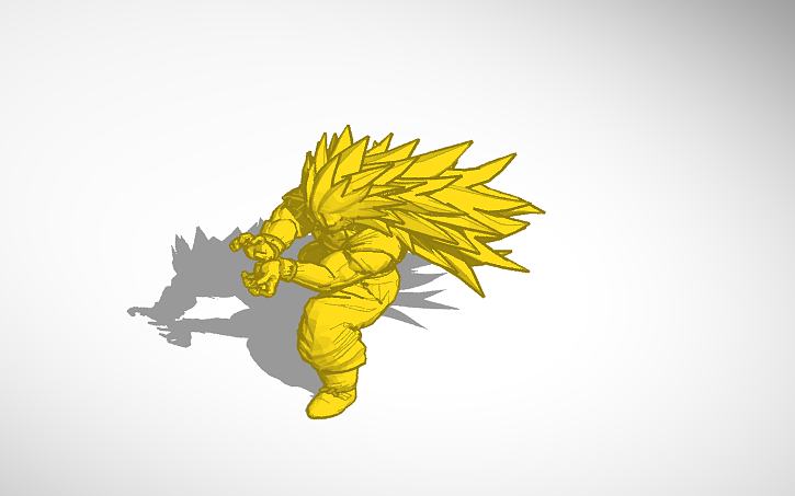 3D design Goku - Tinkercad