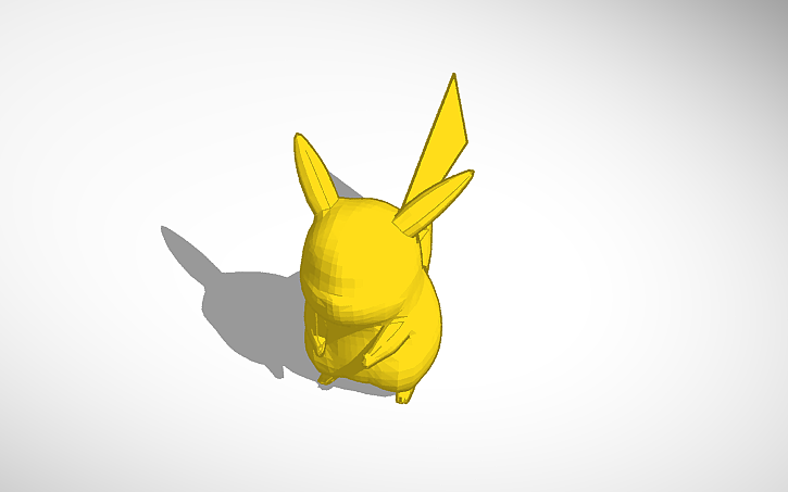 3D design pikachu | Tinkercad