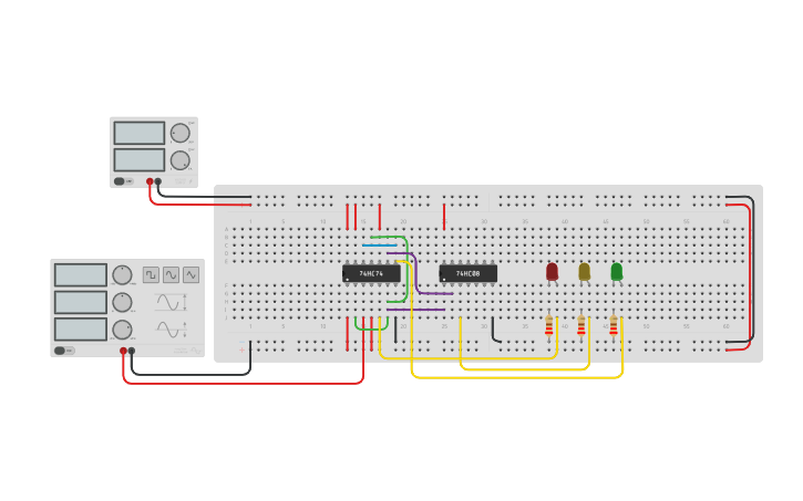 Circuit design SMART TRAFFIC LIGHT - Tinkercad