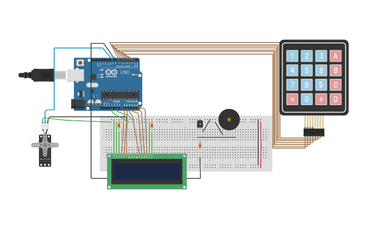 Circuit design door lock | Tinkercad