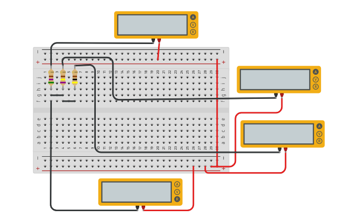 Circuit design Circuito paralelo | Tinkercad