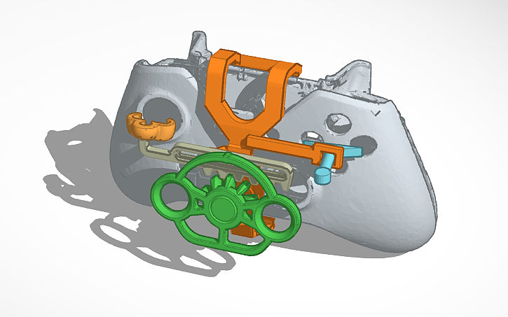 3D design Xbox One Controller Wheel with Gear Shift (Forza) - Tinkercad