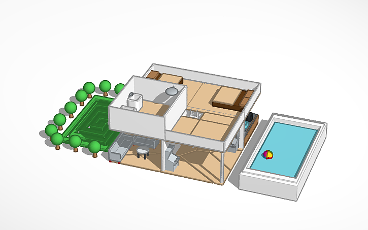 3D design My Cool House - Tinkercad