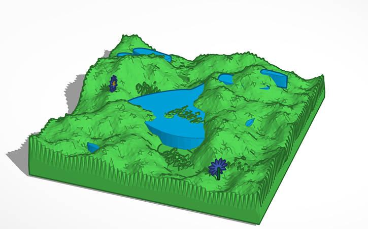 3D design Earth Landscape | Tinkercad