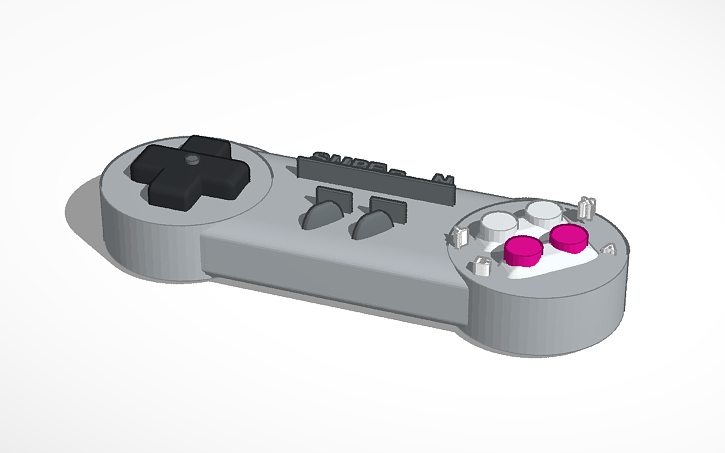 3D design SNES - Tinkercad