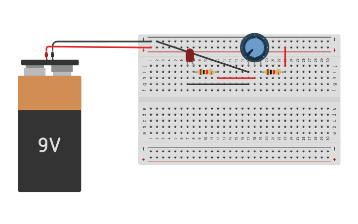 Circuit Design Led Con Potenziometro Tinkercad