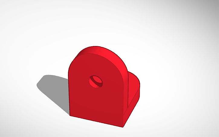 3D design 3/4 angle bracket roundover 3 - Tinkercad