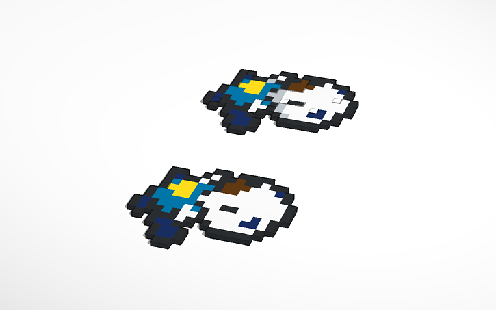 3D design Oshawott Pixel Art | Tinkercad