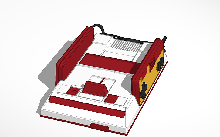 3D design Famicom JP version 1983 - Tinkercad