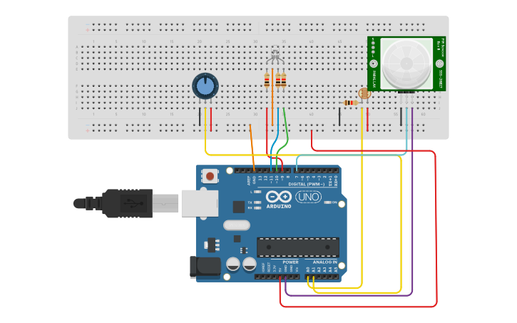 Circuit design Задание 1 - Tinkercad
