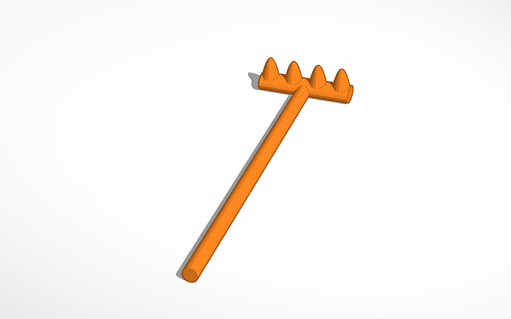 3D design Sand Rake 6 inch by 1.5 inch | Tinkercad