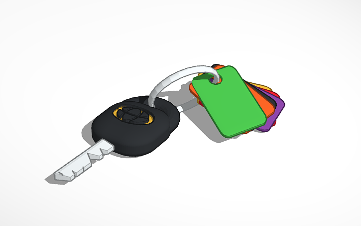 3D design Toyota Keys - Tinkercad