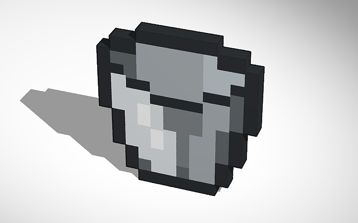 3D design Empty Bucket Minecraft - Tinkercad