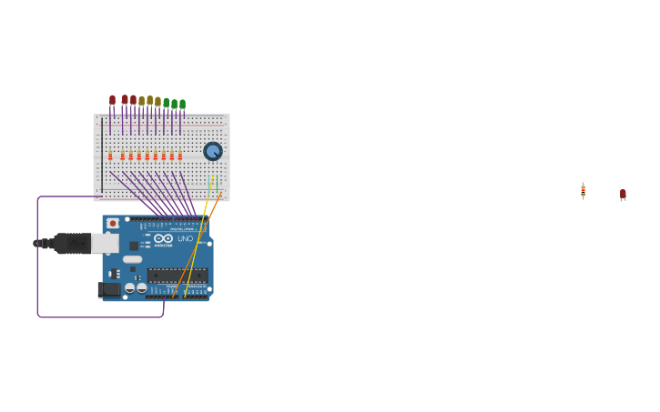 Circuit design Bar Graph - Tinkercad
