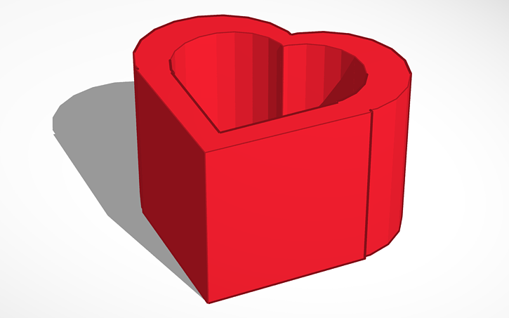 3D design heart - Tinkercad