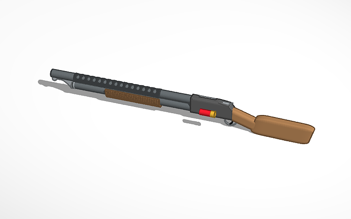 3D design model 18 trench shotgun - Tinkercad