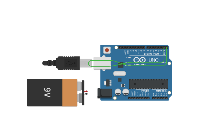 Circuit design Ejem 1.1 - Intro Arduino - Tinkercad Circuit design Ejem 1.1 - Intro Arduino - Tinkercad